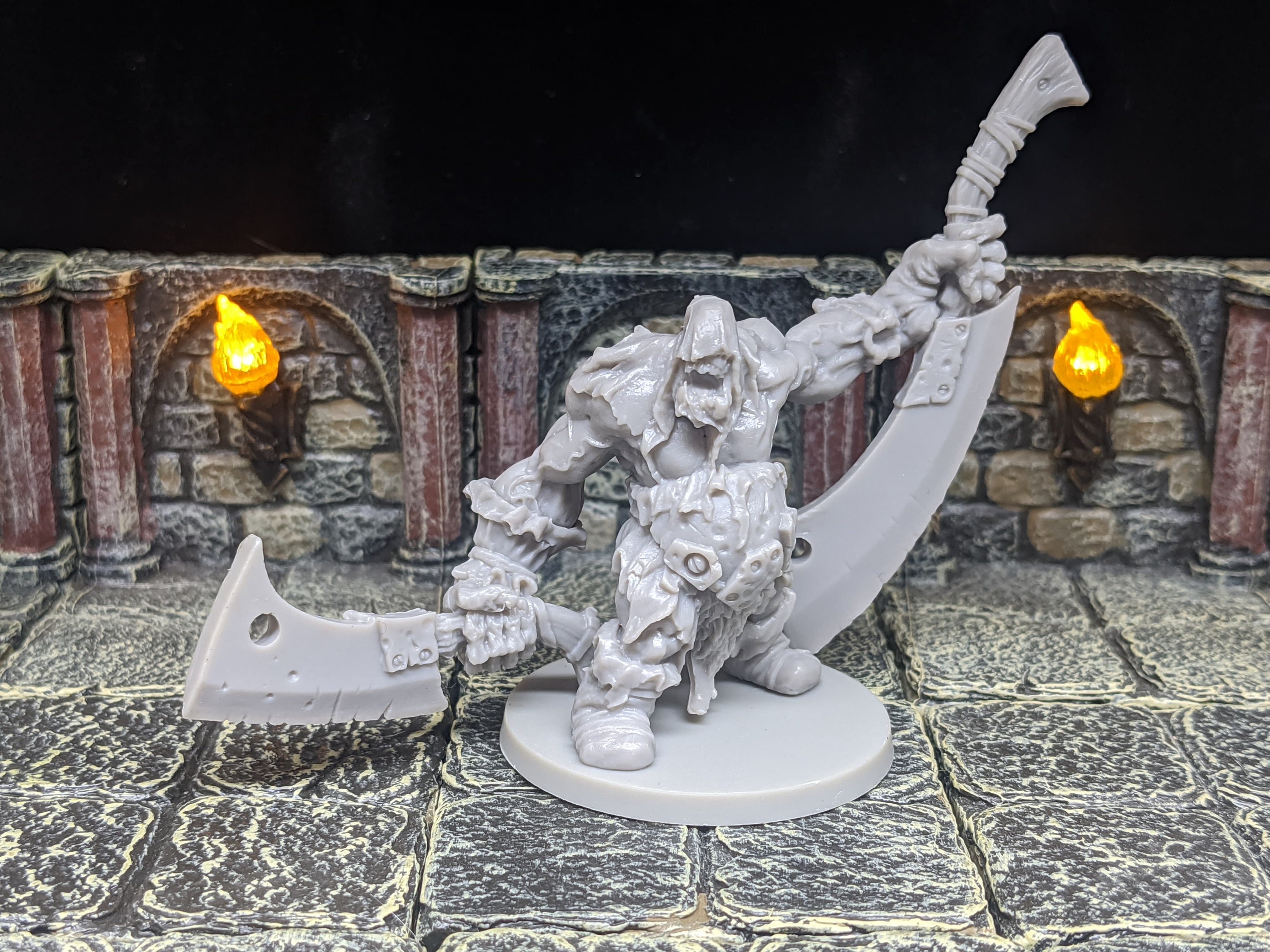 Troll/Ogre/Orc Chieftain/ Unpainted Mini for TTRPGs D&D DnD | Etsy
