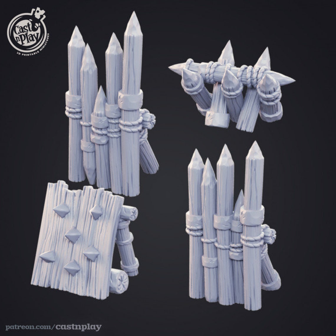 Barricades Unpainted Terrain for Ttrpgs D&D Dnd Dungeons - Etsy