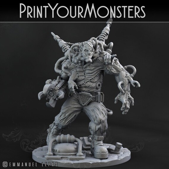 The Abomination Unpainted Mini for Ttrpgs D&D Dnd | Etsy