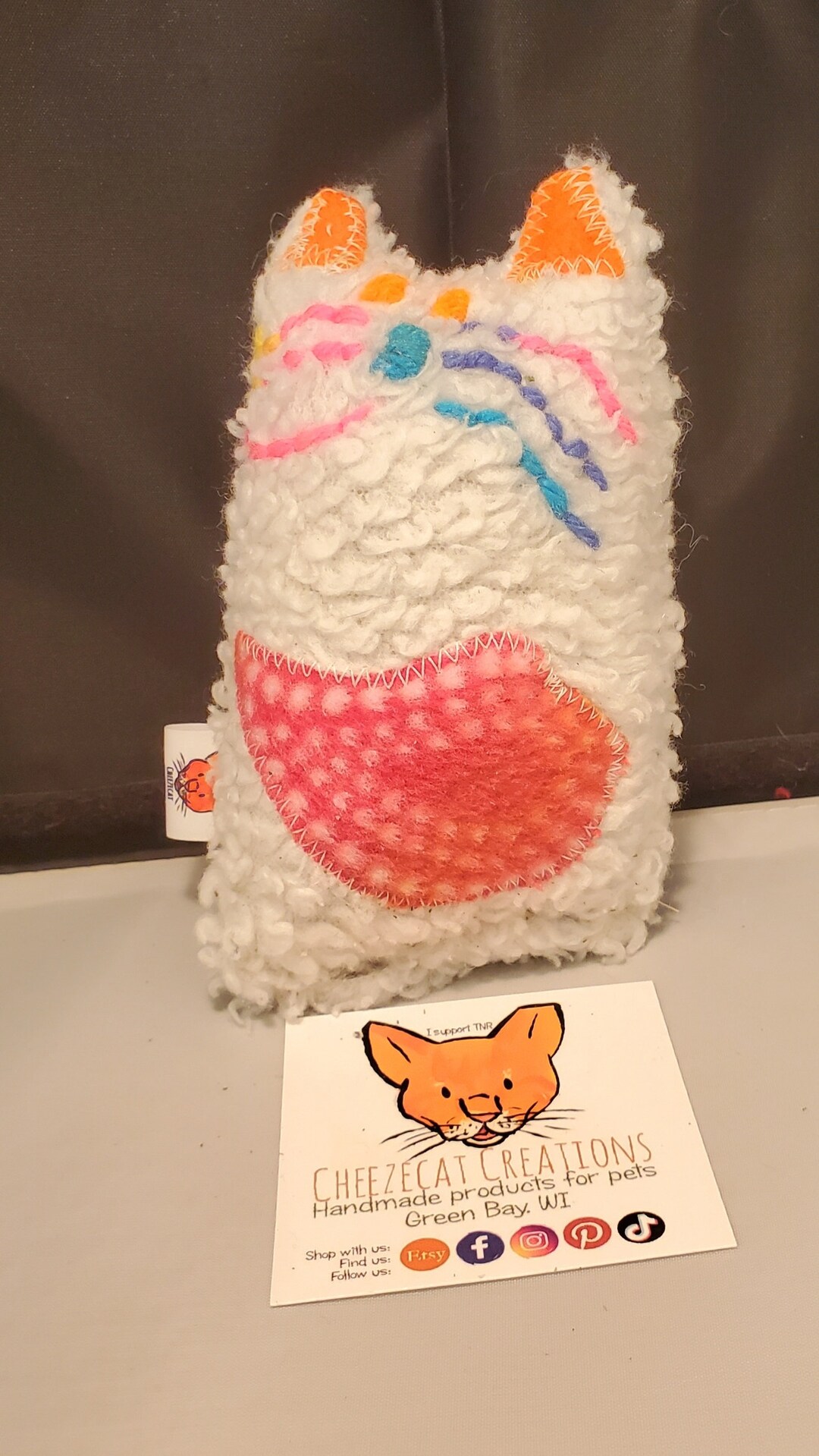 Kittiez for Kittiez Small Hand Embroidered Appliqued Toy With Organic ...