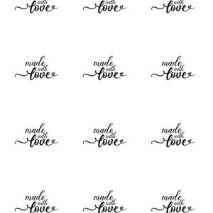 Made With Love Label DIGITAL FILE - Etsy