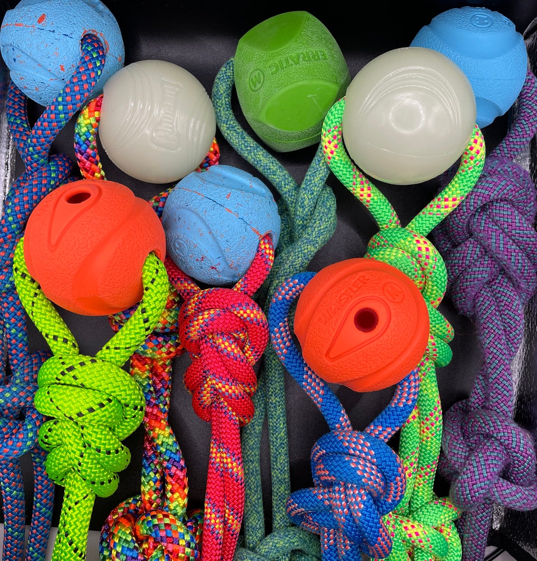 Climbing Rope Dog Toy Ball Tug - Etsy