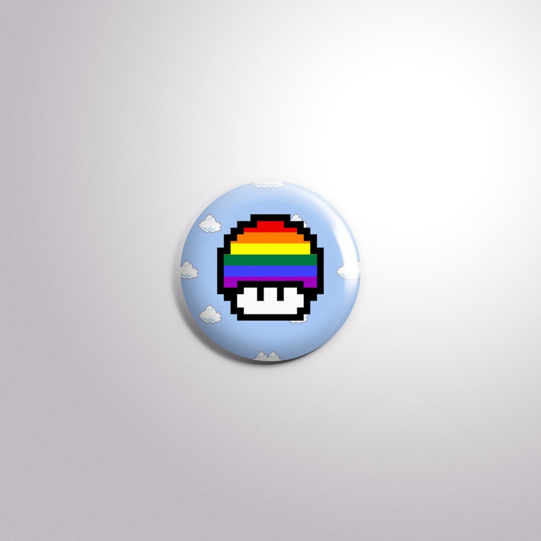 Mario Pride Pinback, 1 Inch/25mm - Etsy