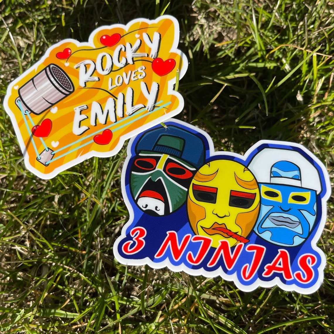 3 Ninjas Stickers Masks and Rocky Loves Emily Three - Etsy