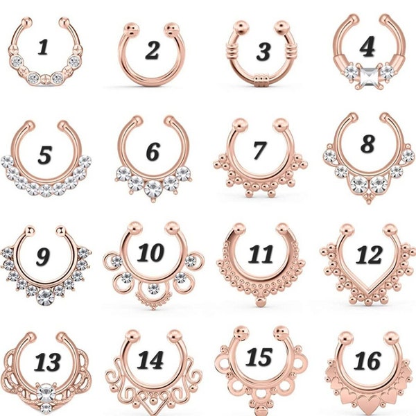 Faux Septum Ring - Etsy