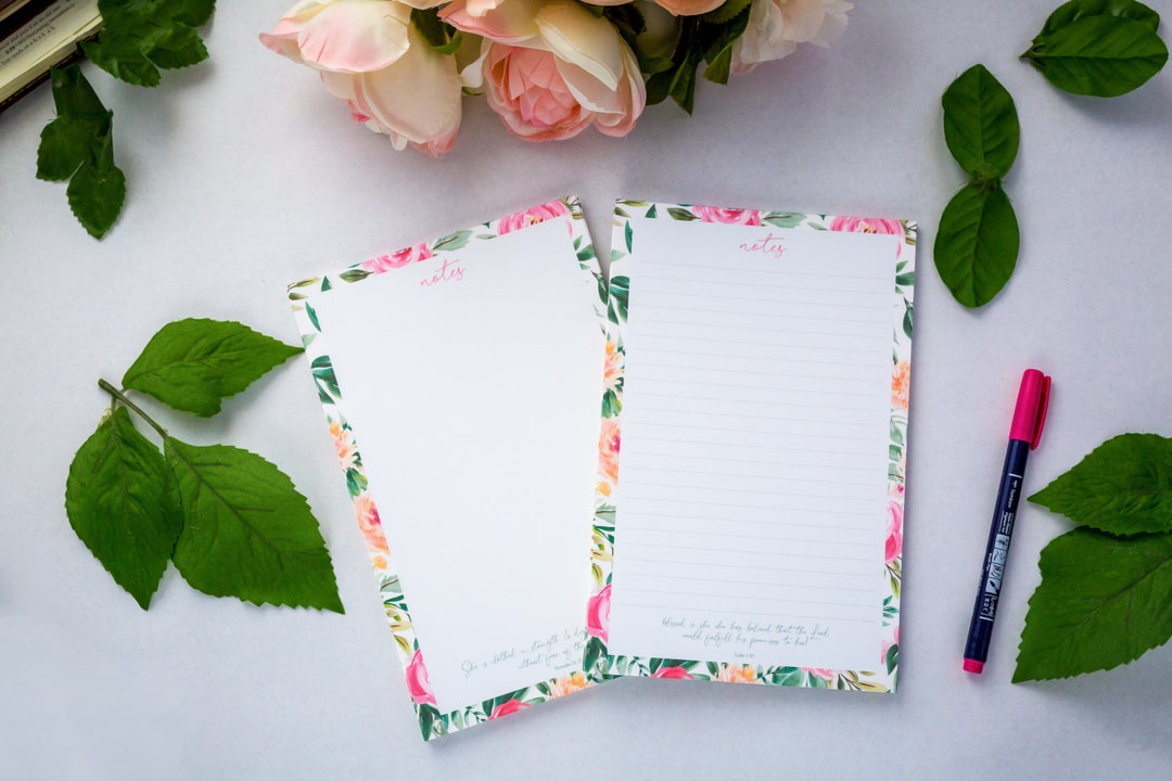 Luxurious Notepad Lined or Unlined Personalized Notepads Christian ...