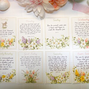 EASTER Passion Holy Week Verse Countdown Cards Easter Gift Easter ...