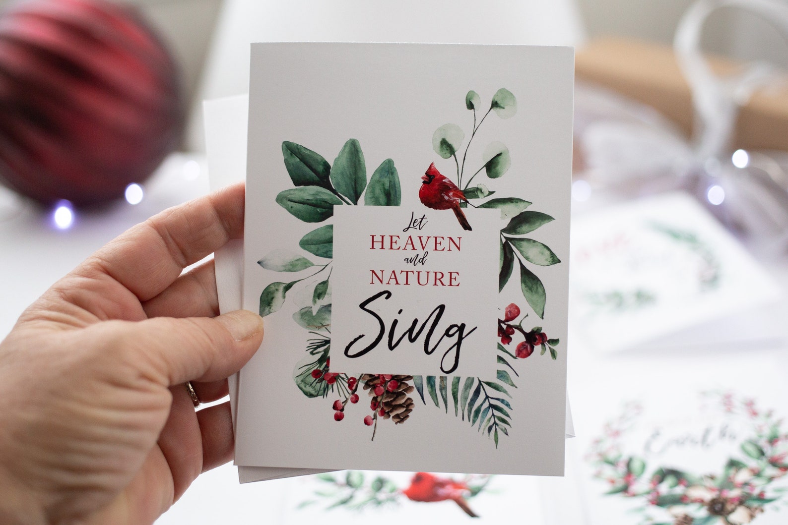 DIGITAL VERSION: Christian Christmas Cards From the Winter - Etsy