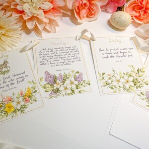 EASTER Passion Holy Week Verse Countdown Cards | Easter Gift | Easter ...