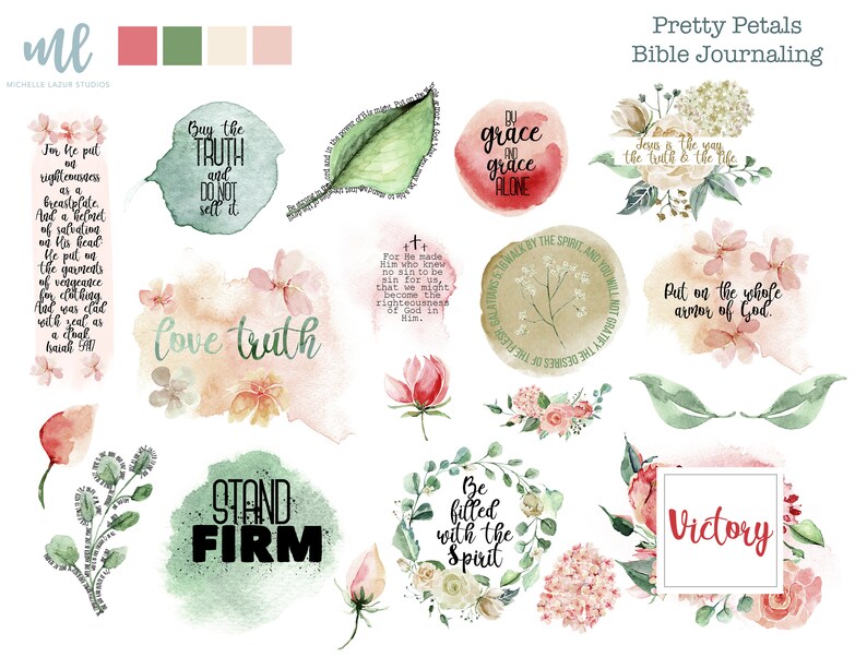 Memory Dex Set Faith Bible Journaling Index Card and Sticker - Etsy