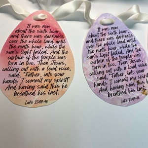 Printable EASTER Passion Holy Week Resurrection Egg Cards | Easter Gift ...