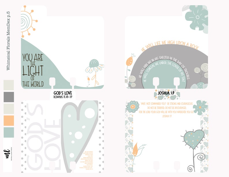 Memory Dex Set Faith Bible Journaling Index Card And Sticker Etsy