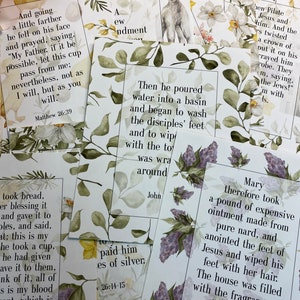 The Easter Story Verse Cards Printable Set Easter Gift Easter ...