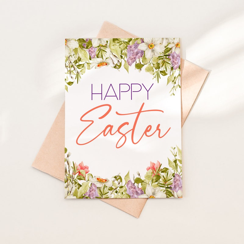 Happy Easter Card - Etsy