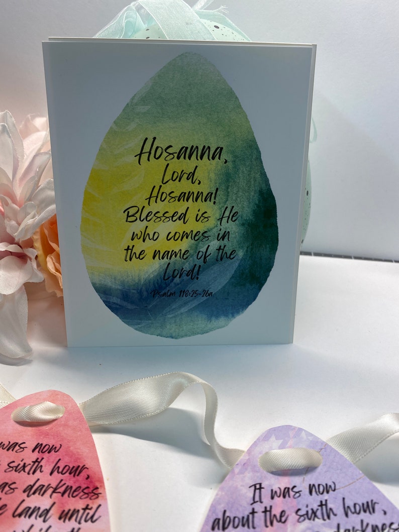 Printable EASTER Passion Holy Week Resurrection Egg Cards | Etsy