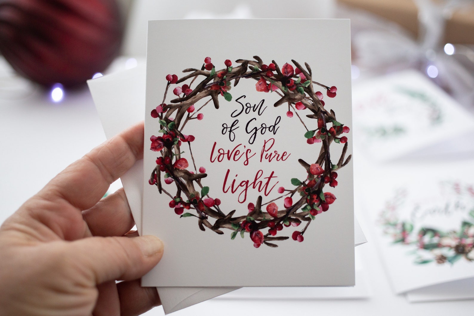 DIGITAL VERSION: Christian Christmas Cards From the Winter - Etsy