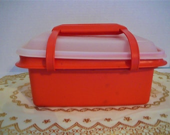 Vintage Tupperware Pak N Carry Lunch Box, Box, Seal, Handle With 2 ...