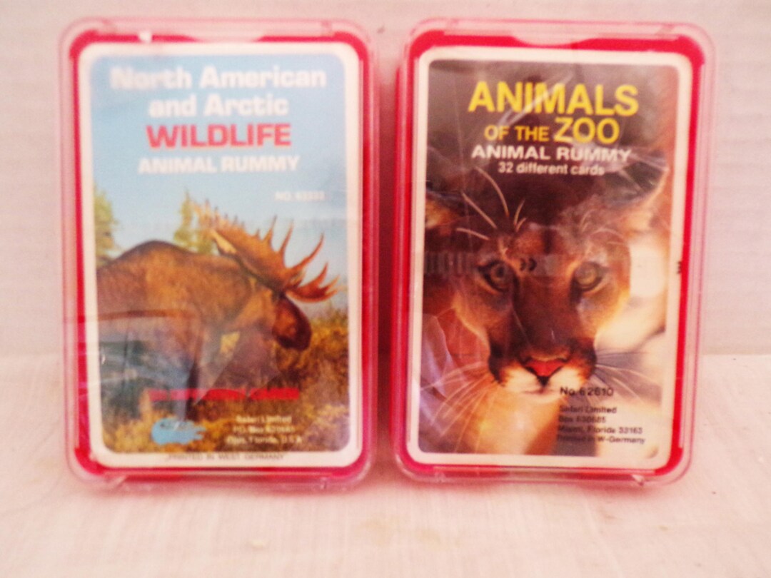Vintage Safari Animals of the Zoo and North America/arctic Wildlife ...