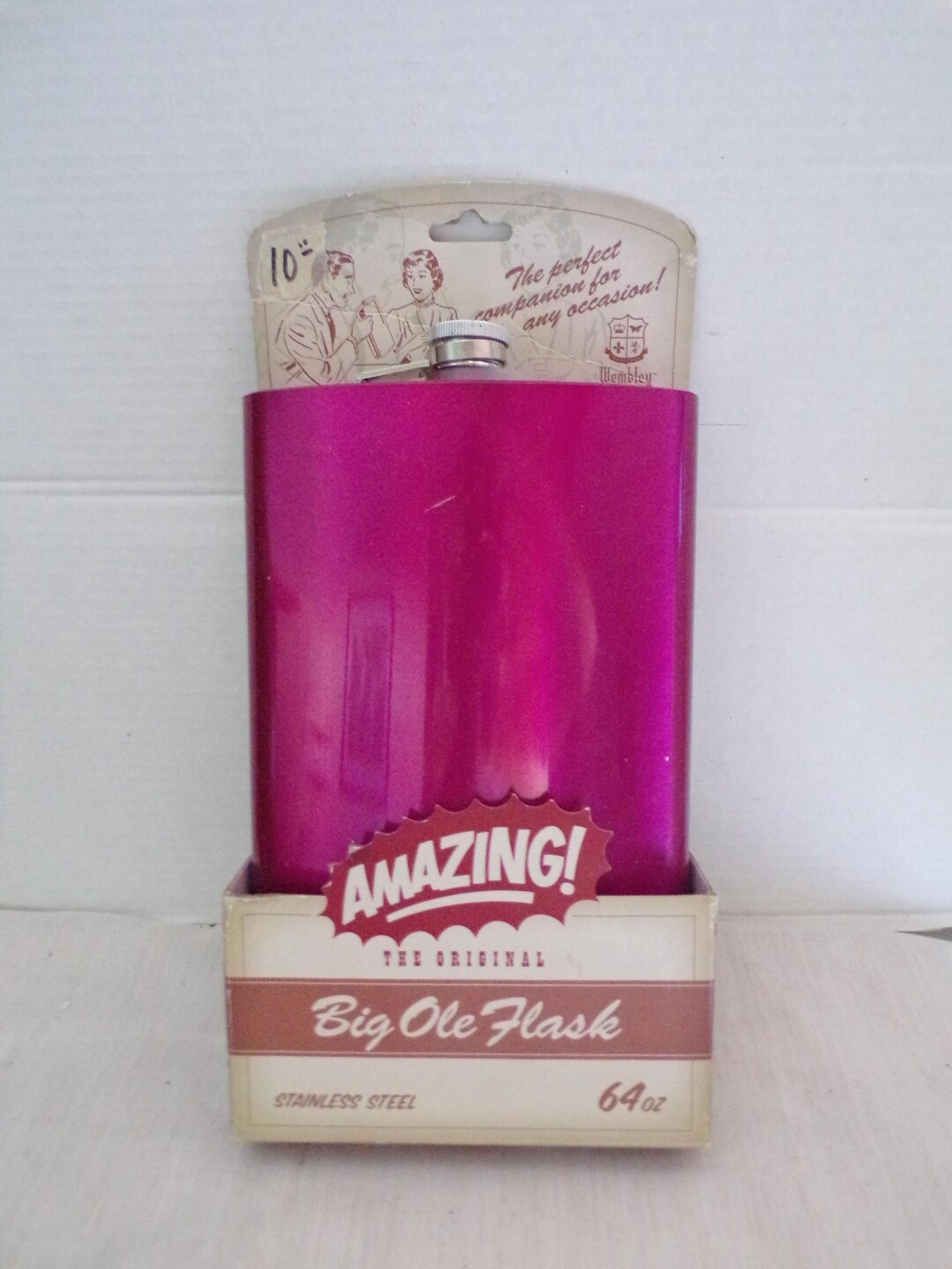 Gag Gift Flask High Quality Stainless Steel Big Ole Flask 64 Oz the ...