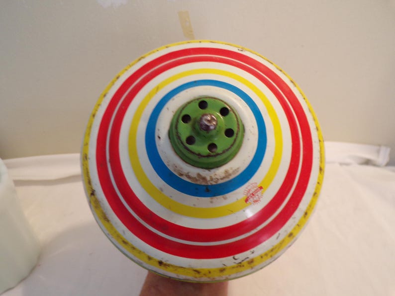 Vintage Metal Spinning Top “here We Go Round the Mulberry Bush", 1950s ...