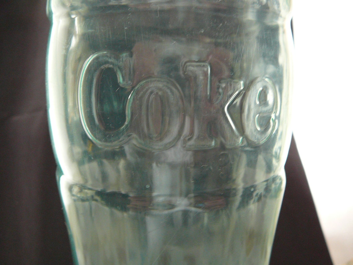 Vintage Coca-cola Classic Soda Collectible Green Blow Mold - Etsy