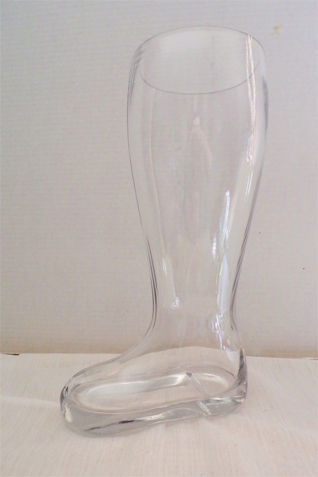 German Drinking Boot 2L Glass Holds Over 5 Bottles of Beer - Etsy