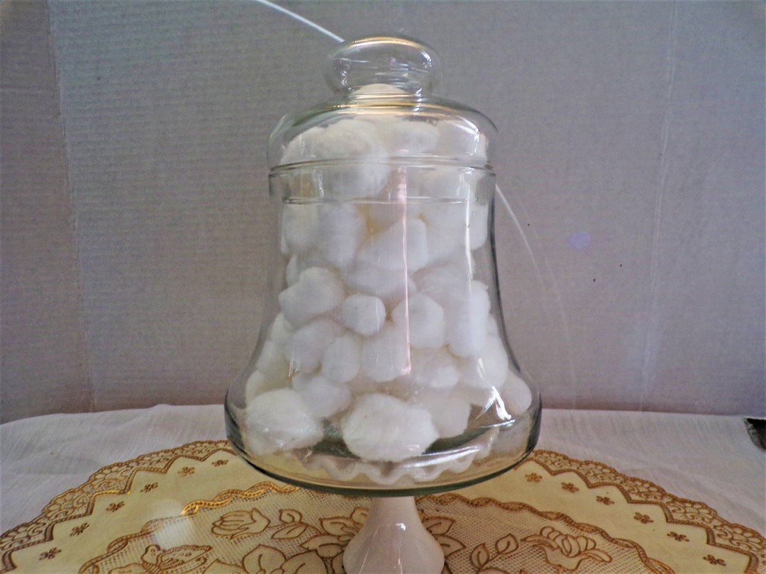 Large Apothecary Bell Shaped Candy/storage Jar 7" Tall - Etsy