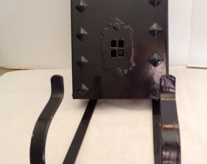 Antique MCKINNEY FORGED IRON Tudor Arts & Crafts Mailbox Complete With ...