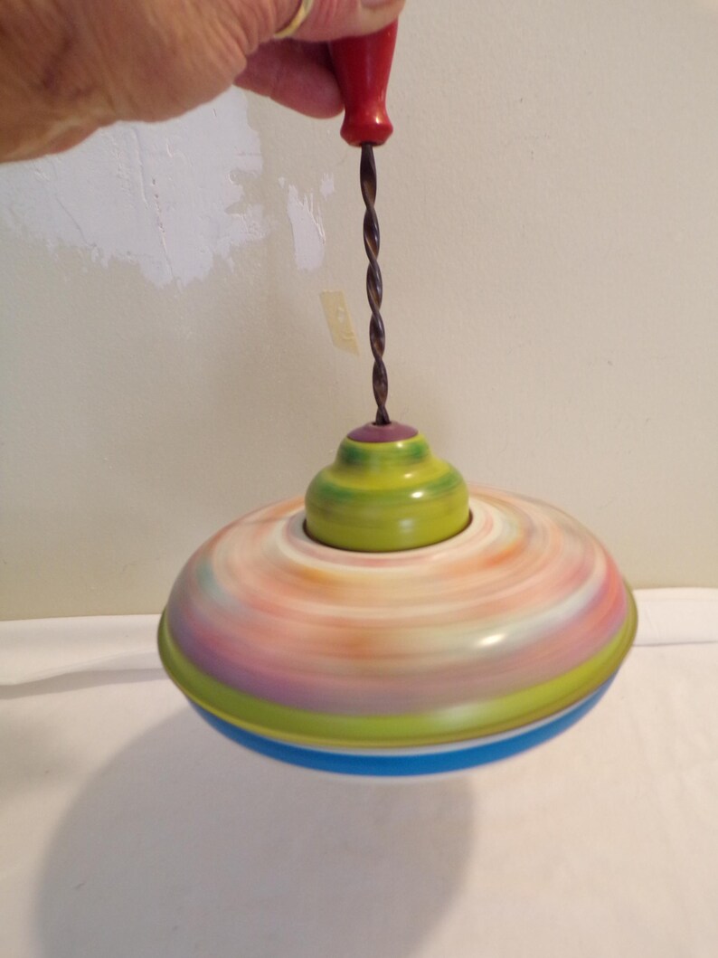 Vintage Metal Spinning Top “here We Go Round the Mulberry Bush", 1950s ...