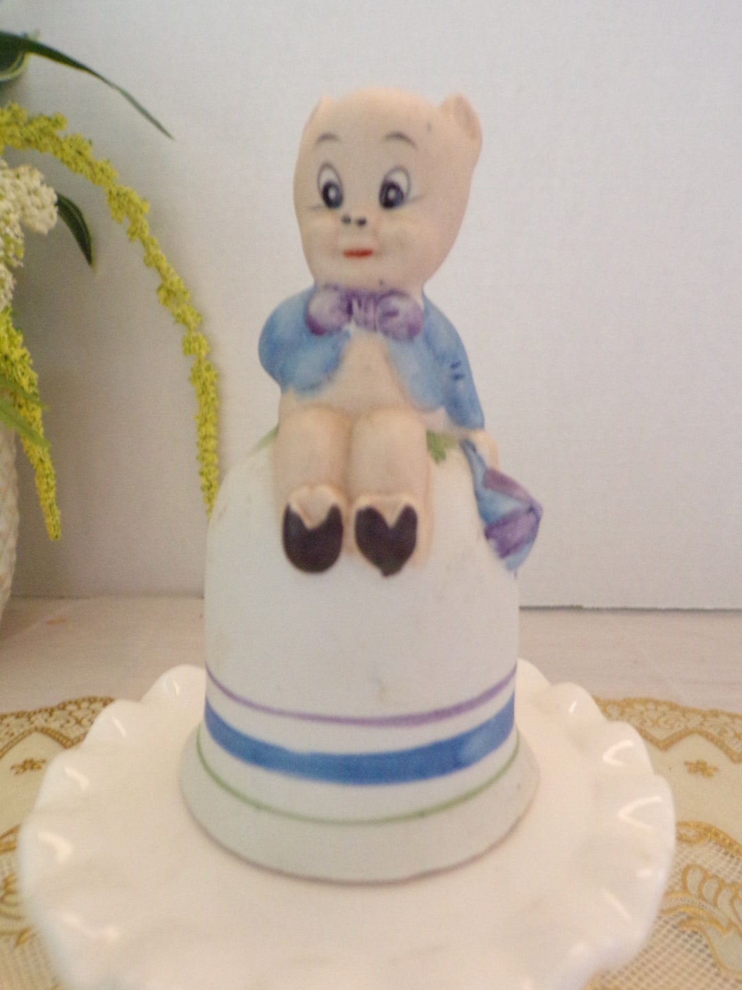 Porky Pig Ceramic Bell, Looney Tunes, Warner Bros., Cartoons, That's ...