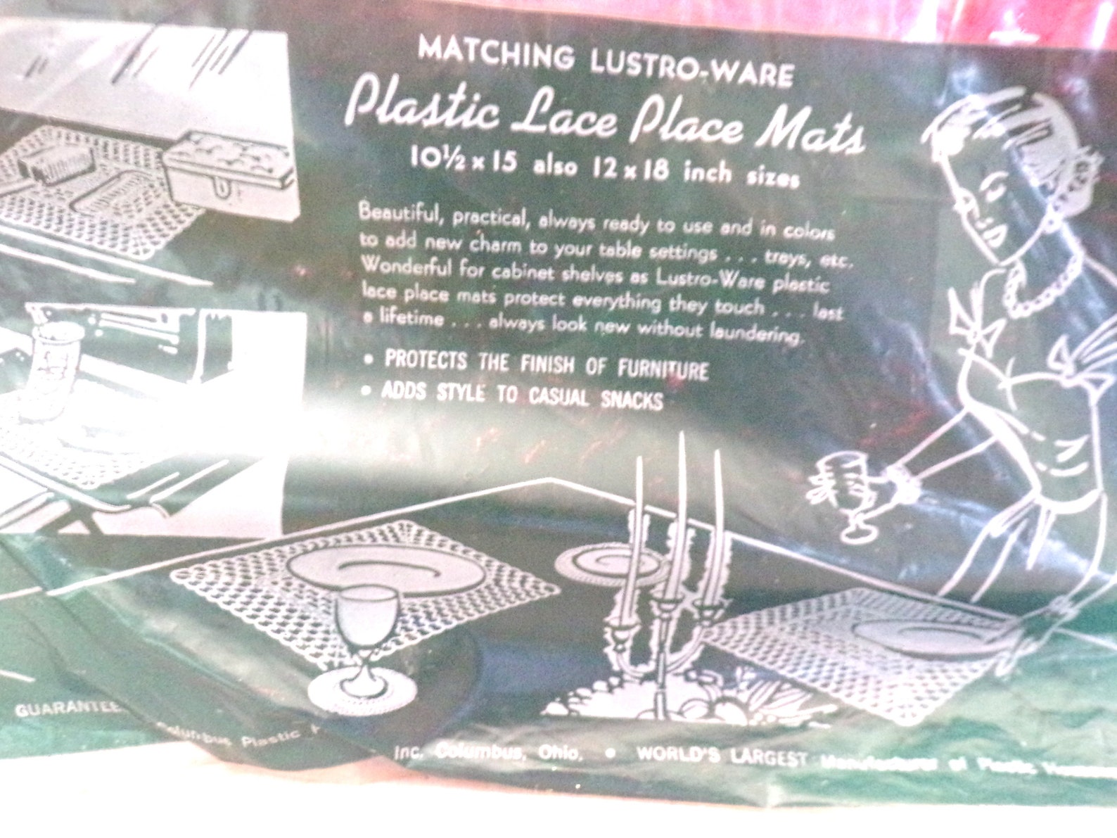 Vintage Plastic Doilies by Lustro-ware 12" White Reusable, Washable ...