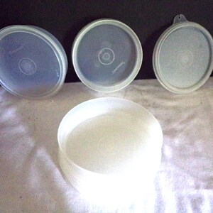 Vintage Tupperware Hamburger Keeper, Press 1/3 Pounder, 5 Piece Set 882 ...