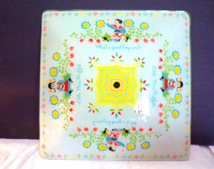 Vintage Little Miss Muffet Little Jack Horner 14" X 14" X 20" Frosted ...