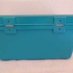 Petite Sewing Box Sapphire Blue Plastic Acrylic With 1 Removable Clear ...