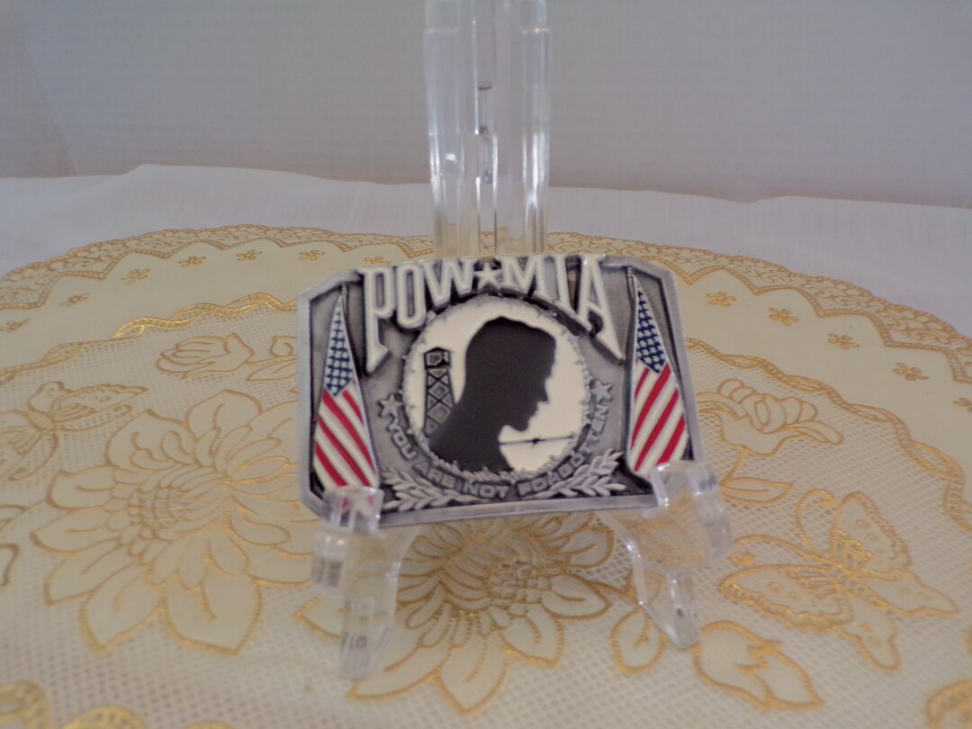 Vintage POW MIA Vietnam "you Are Not Forgotten" Black Enamel Missing in ...