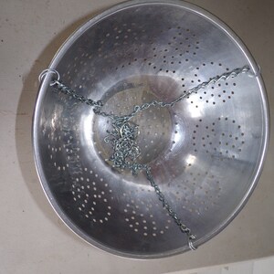Colander Flower Planter, Stainless Steel Strainer 12 Round X 5 Tall ...