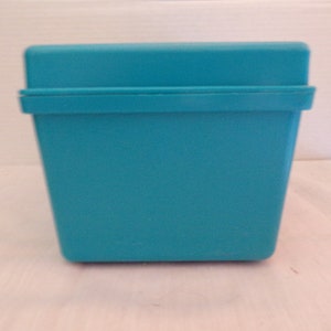 Petite Sewing Box Sapphire Blue Plastic Acrylic With 1 Removable Clear ...