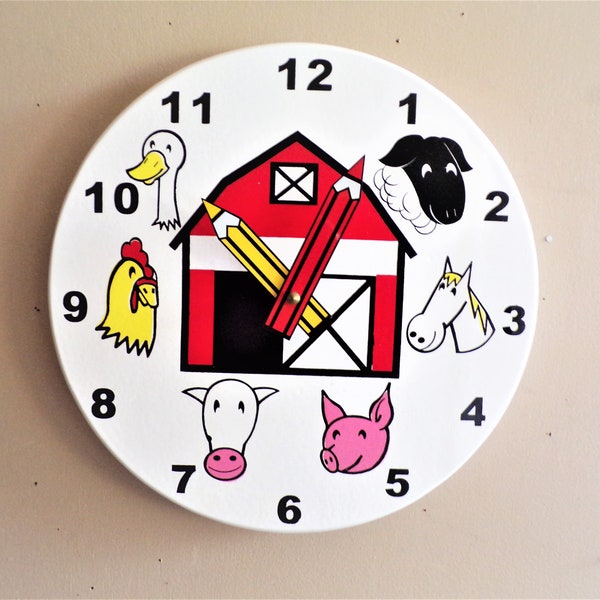 Children Wall Clock - Etsy
