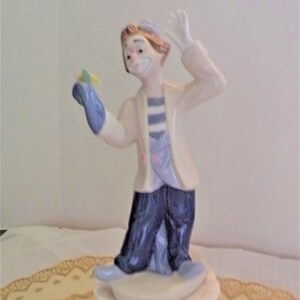 Vintage Circus Mime Clown Porcelain Figurine by Desako, Paul Sebastian ...