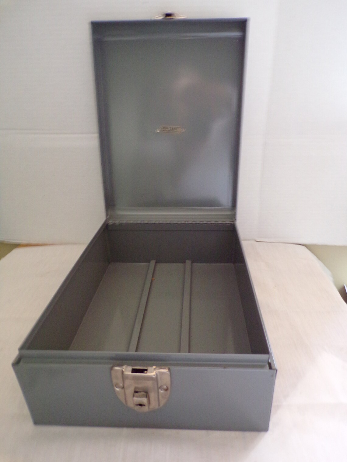 Vintage Portable 12" X 9" Key and Lock Letter File Box, Documents ...