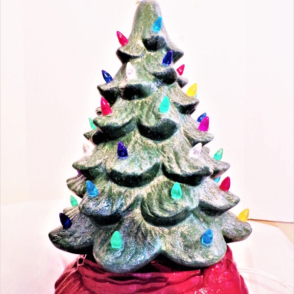 Ceramic Christmas Tree With Lights - Etsy