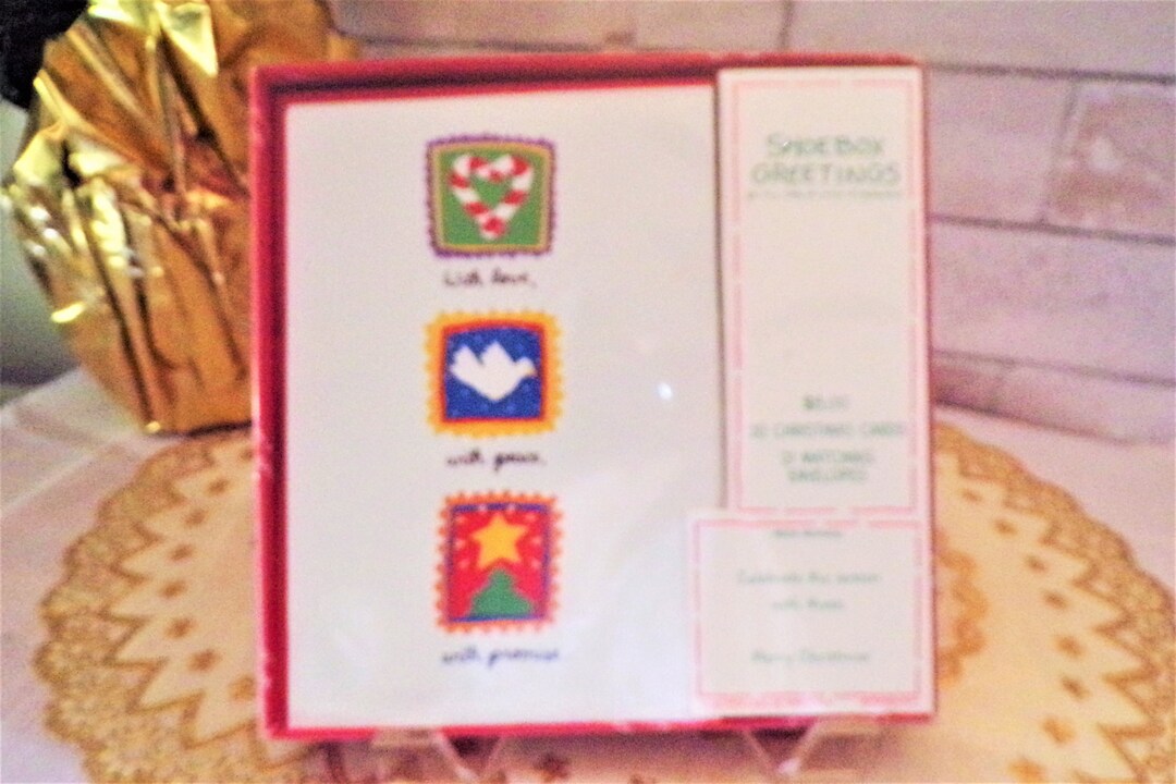 Vintage Christmas Shoebox Greetings Cards W Envelopes by Hallmark, USA ...