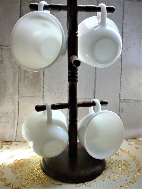 Vintage Pyrex Milk Glass Corning Ware Tea/coffee Cups Set of 4 - Etsy