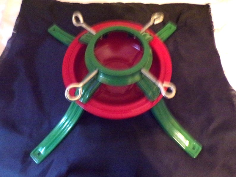 Vintage All Steel Christmas Tree Stand Baked Enamel Finish, Complete ...