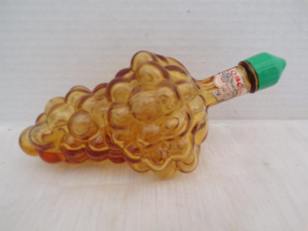 Italian Glass Grape Shaped Bottle, Bunch of Grapes Shape, Refillable - Etsy