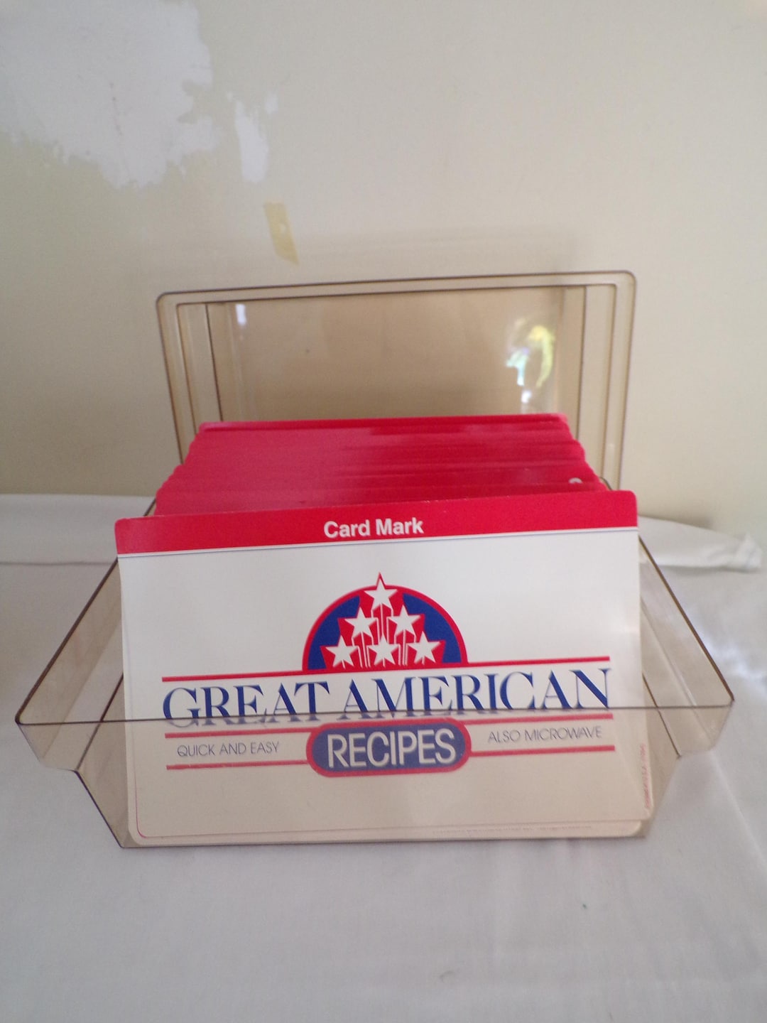 Vintage Great American Recipe Card Library, With 18 Categories ...