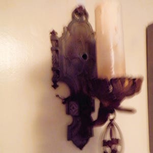 Antique European Electric Wall Sconces Set of 4 Hard Wired Fixture ...