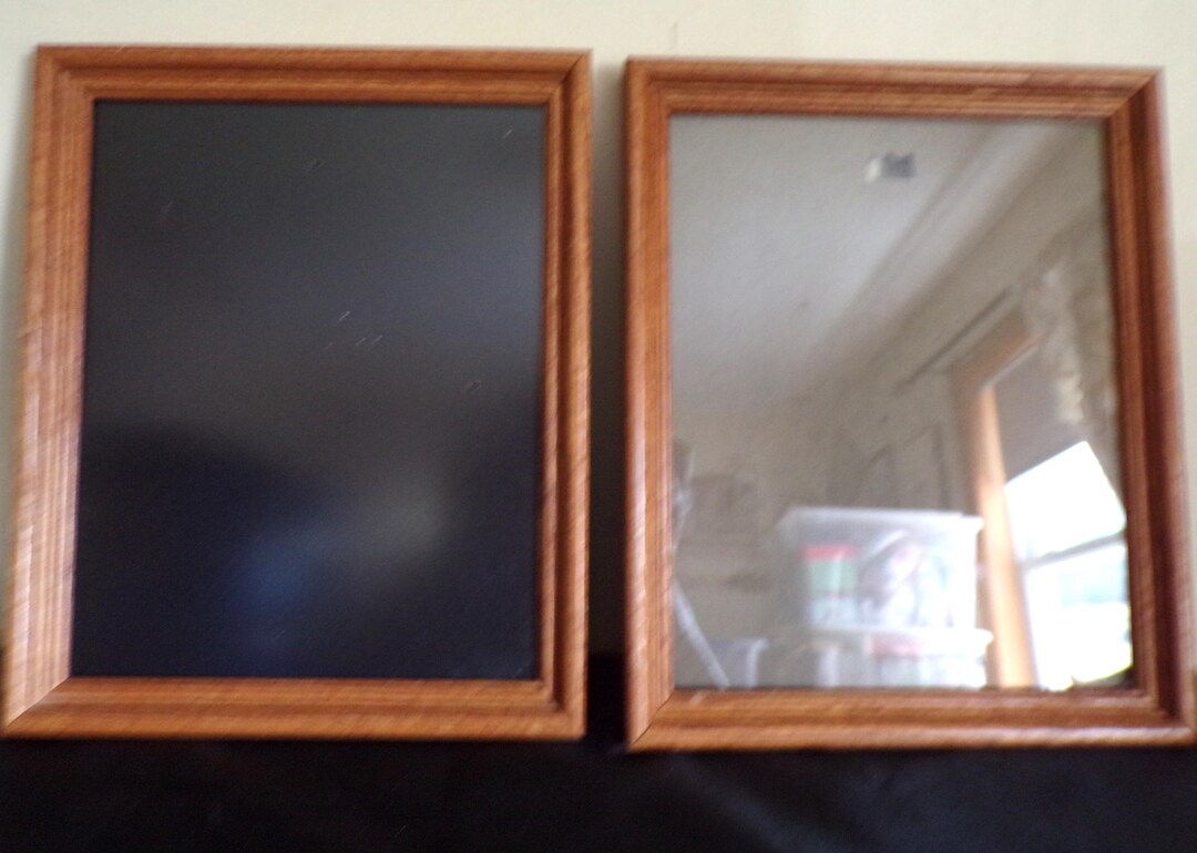 Vintage Oak Wood Picture Frames, Pair of (2)8 X 10 Oak Wood Frames, USA ...