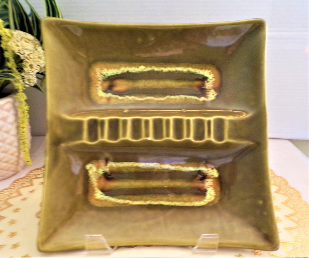 Vintage Ceramic Ashtray by Maurice Ceramics of California, Large 10" X ...