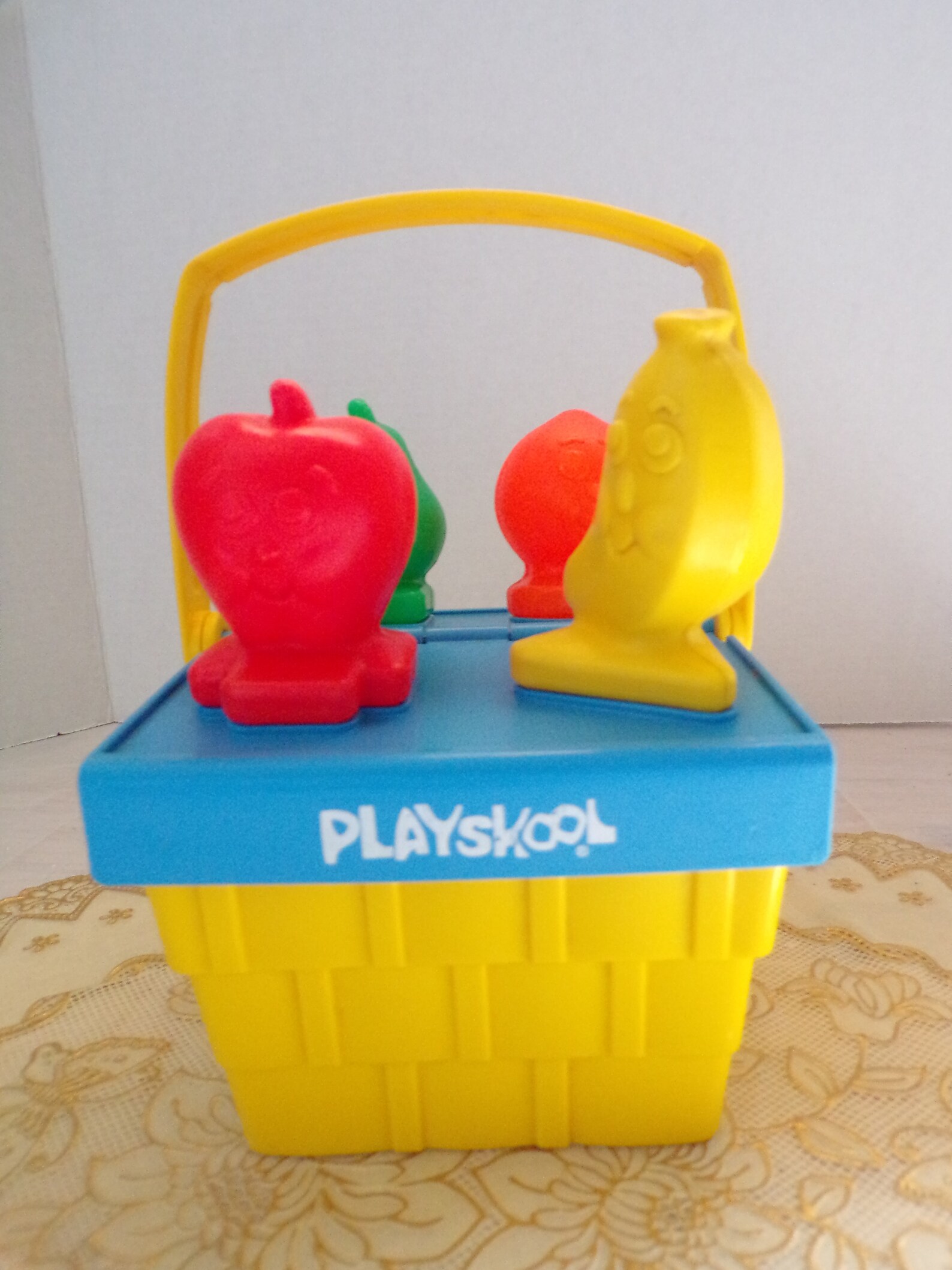 Vintage 1980s Playskool Shape Fruit Sorting Picnic Basket Baby - Etsy